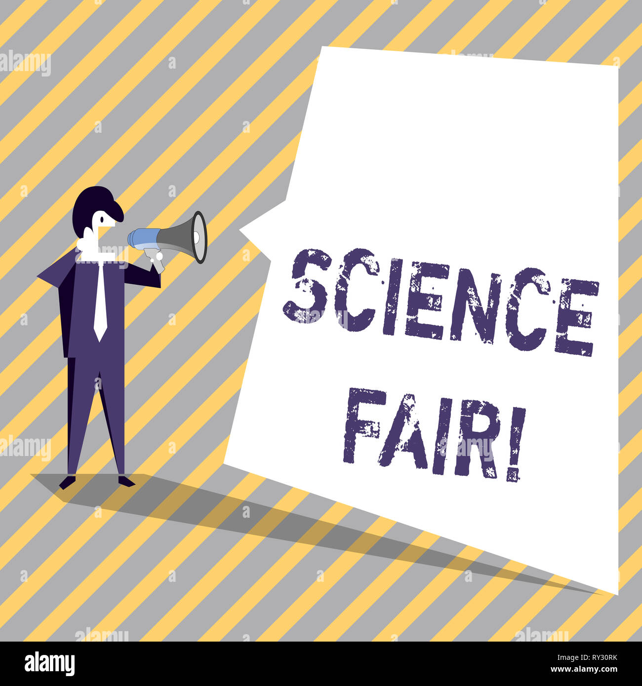 Writing note showing Science Fair. Business concept for School ...