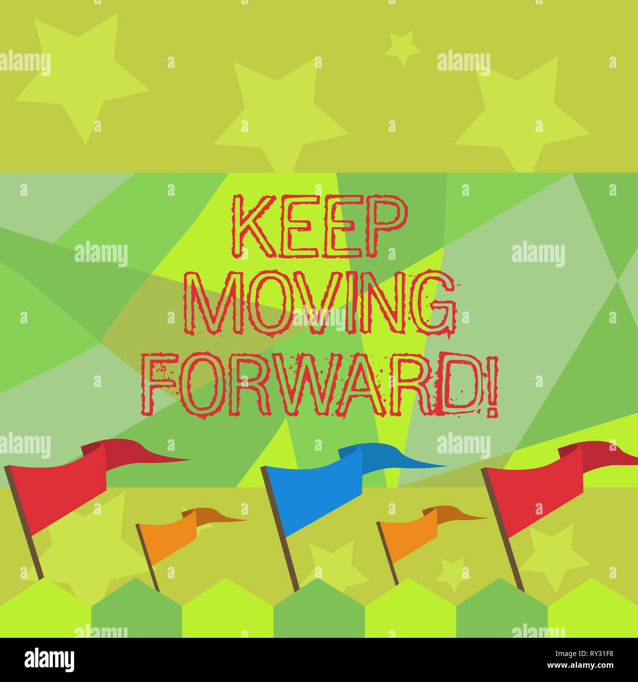 Conceptual hand writing showing Keep Moving Forward. Concept meaning ...