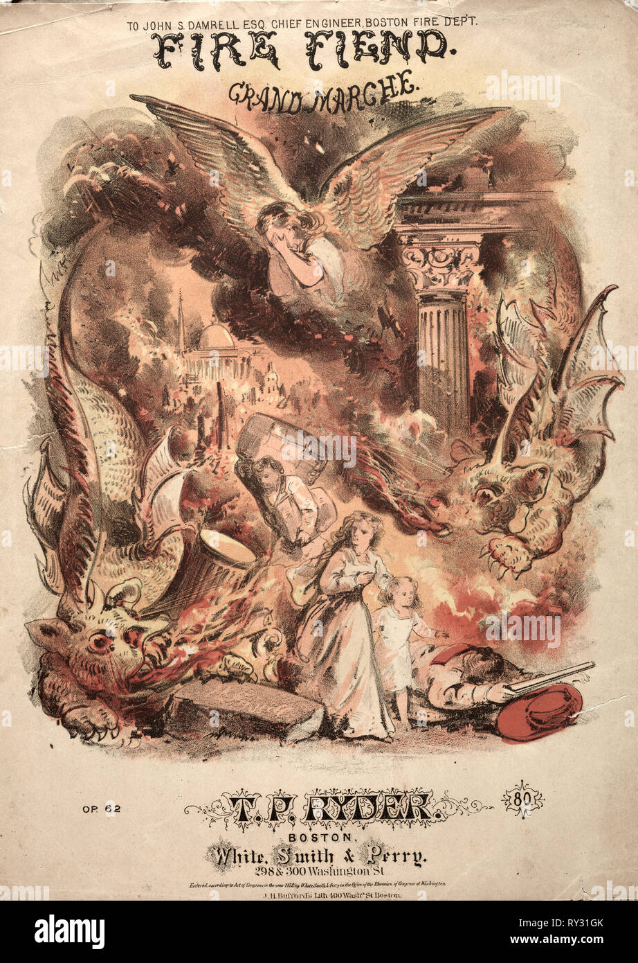 Fire fiend sheet music cover hi-res stock photography and images - Alamy
