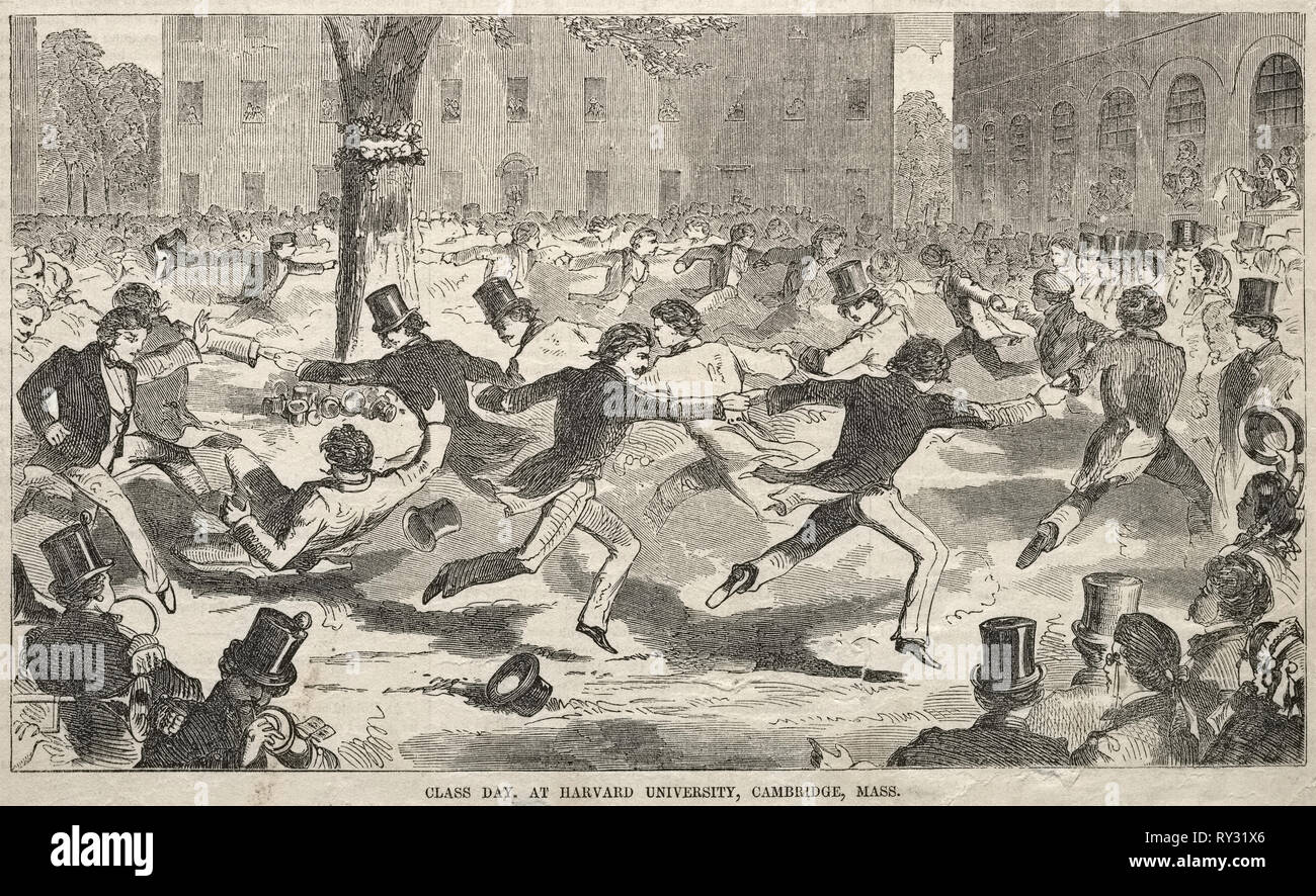 Class Day, at Harvard University, Cambridge, Massachusetts, 1858 ...