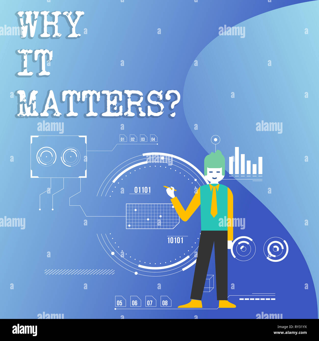 Writing note showing Why It Mattersquestion. Business concept for ...