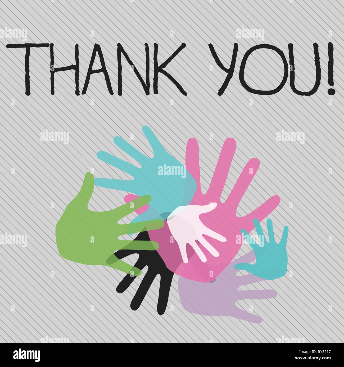 Conceptual hand writing showing Thank You. Concept meaning Appreciation ...