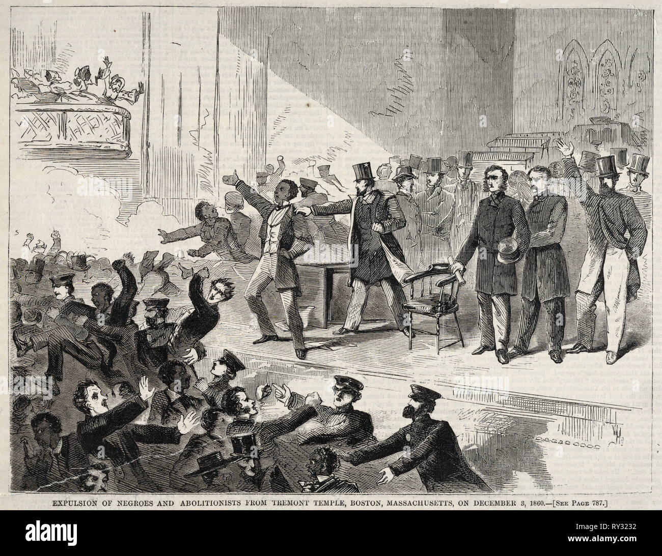 Expulsion of Negroes and Abolitionists from Tremont Temple, Boston ...