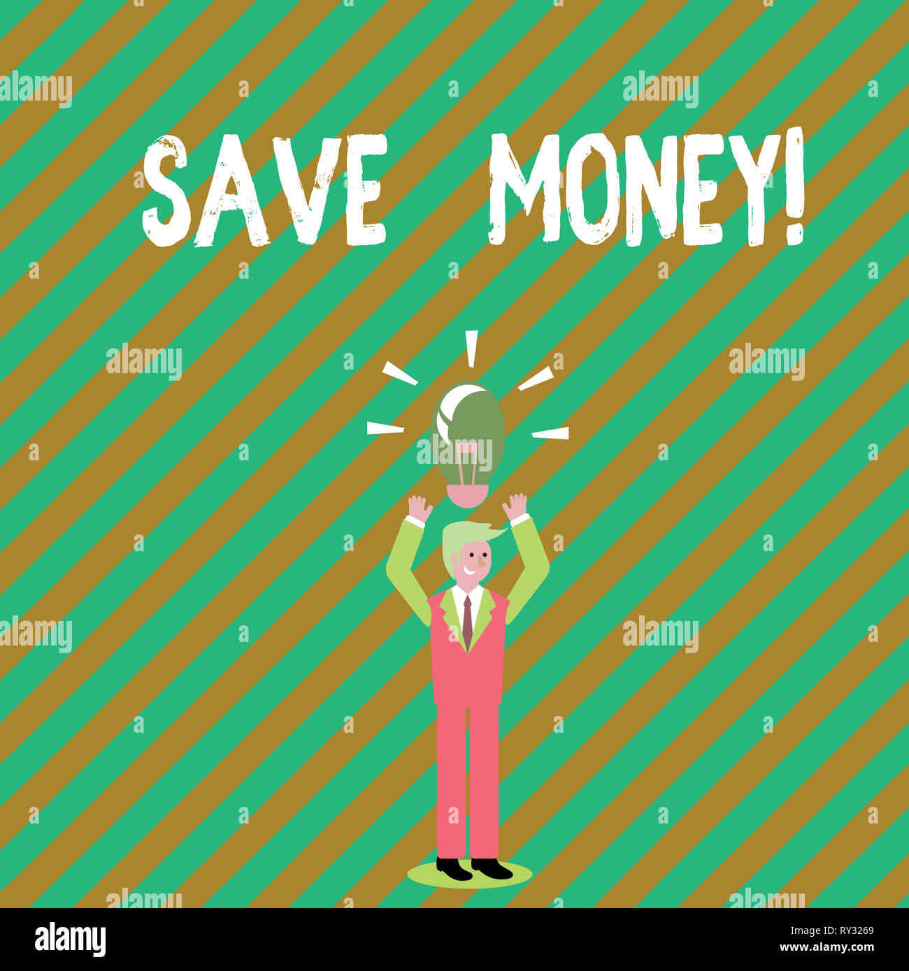 Handwriting text writing Save Money. Conceptual photo Reduce expenses ...