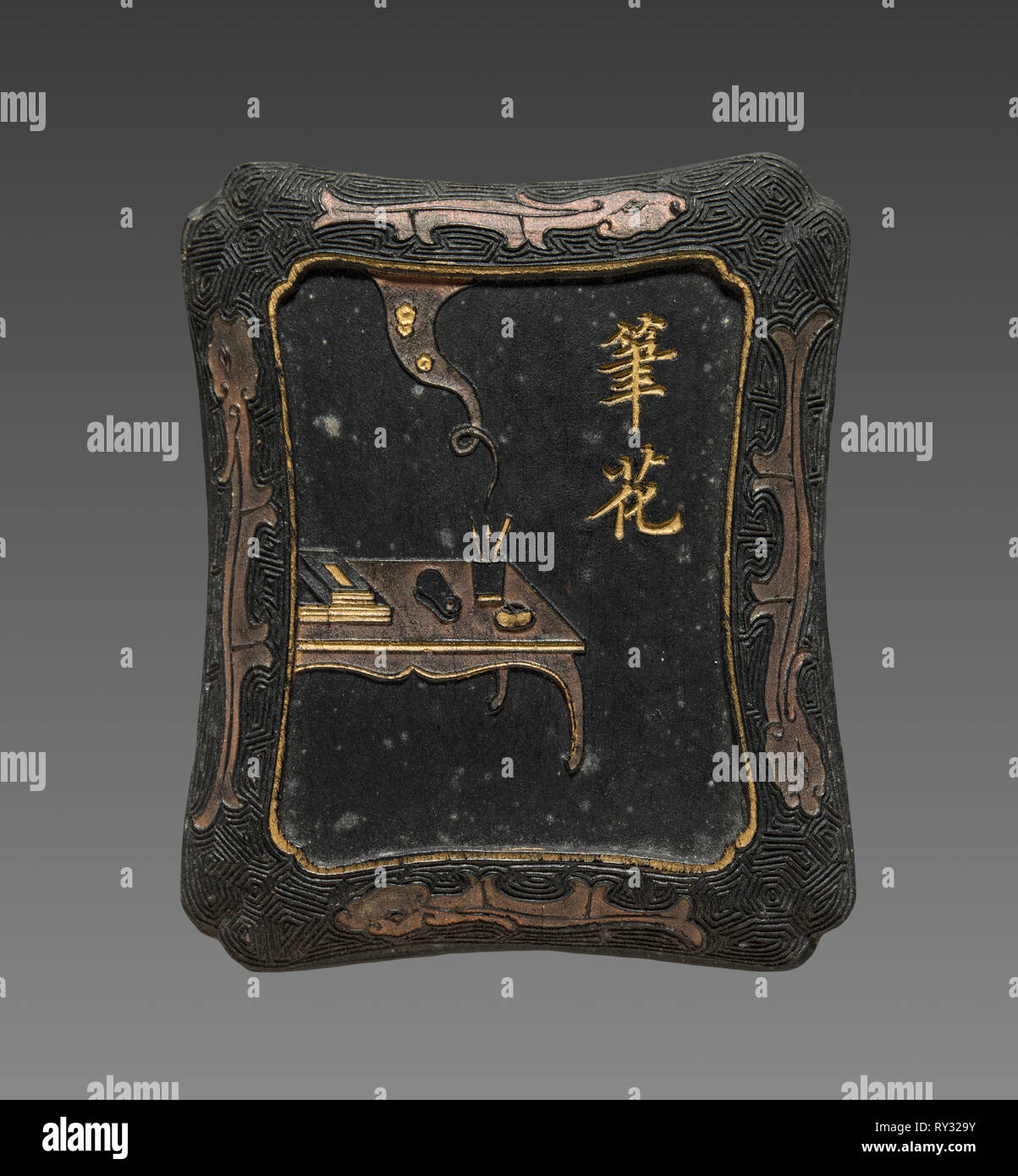 Ink Cake, 1800s-early 1900s. China, Qing dynasty (1644-1911). Ink cake ...