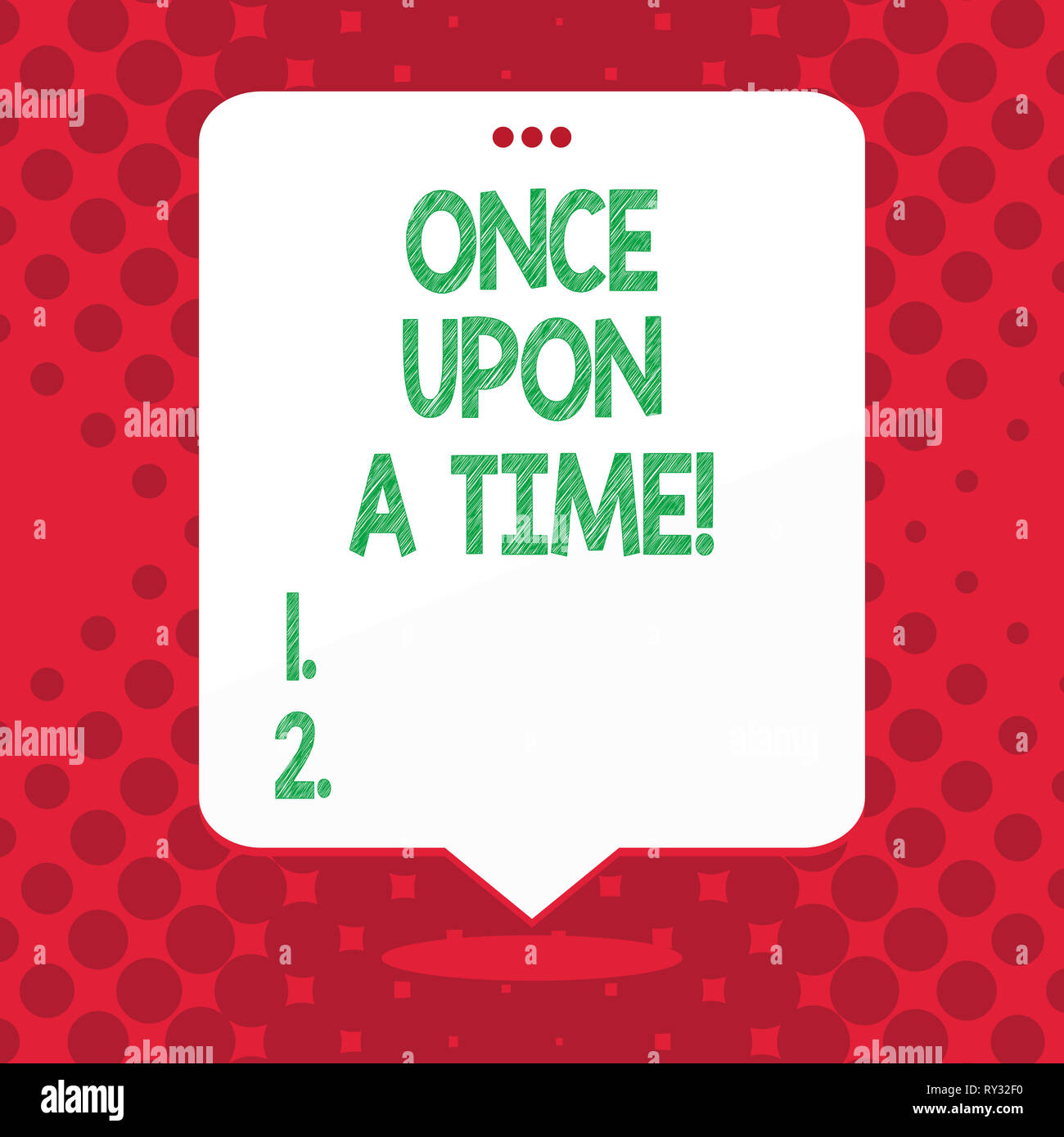 Handwriting text Once Upon A Time. Conceptual photo telling story ...