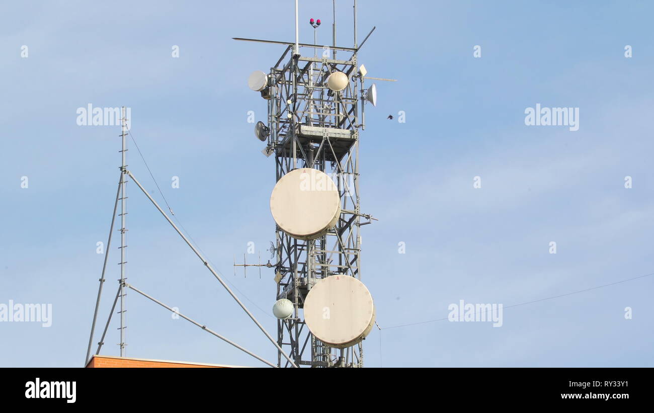 Rooftop antenna hi-res stock photography and images - Alamy