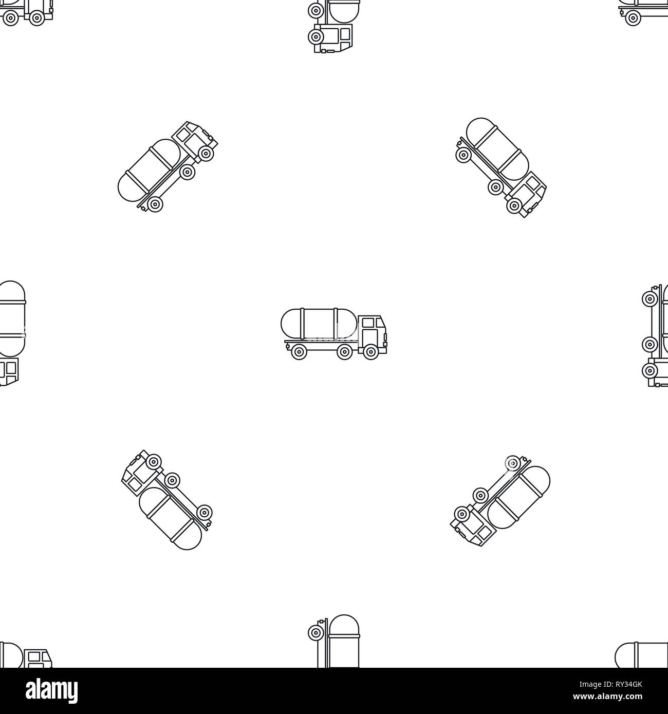 Tanker truck pattern seamless vector repeat geometric for any web ...