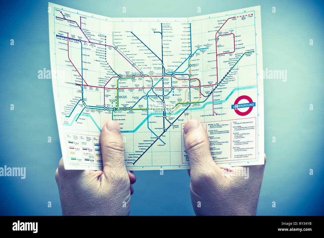 London tube map hi-res stock photography and images - Alamy