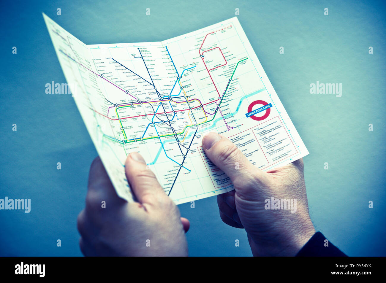 London tube map hi-res stock photography and images - Alamy