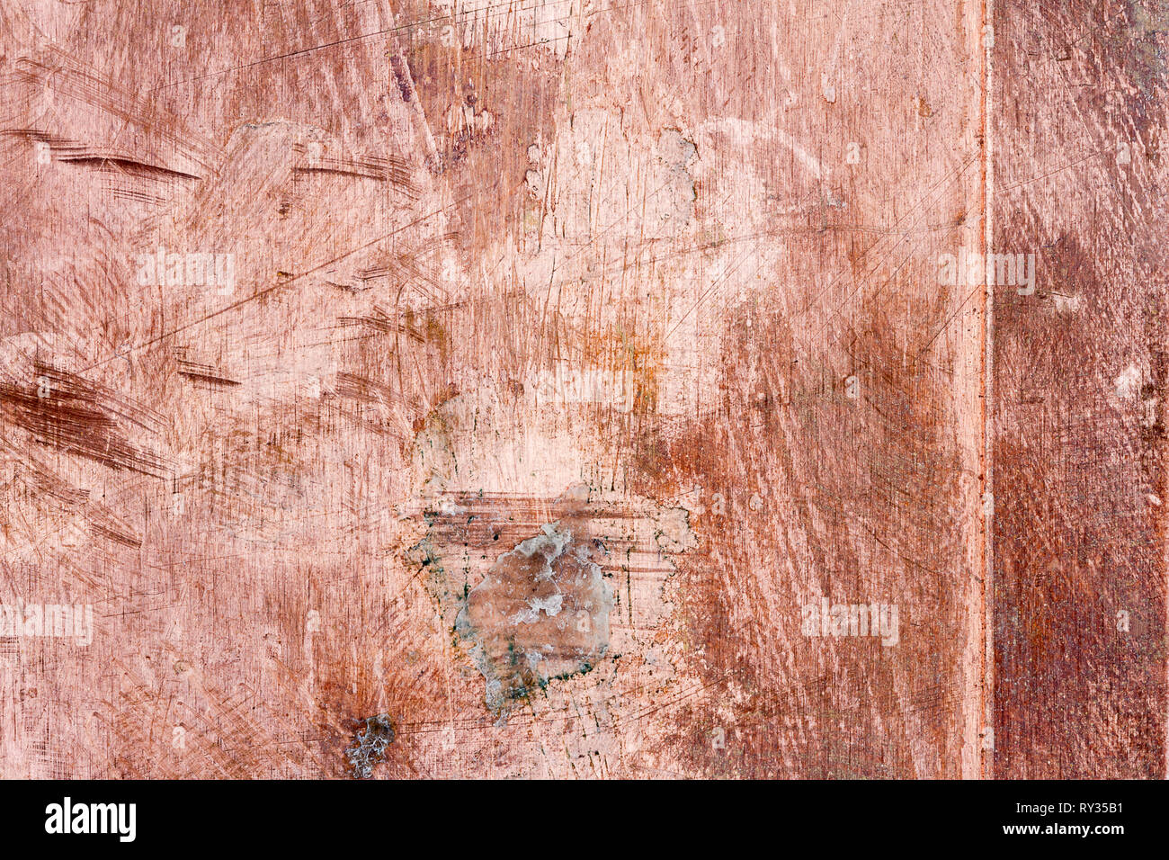 Scratched dirty dusty copper plate texture, old metal background ...