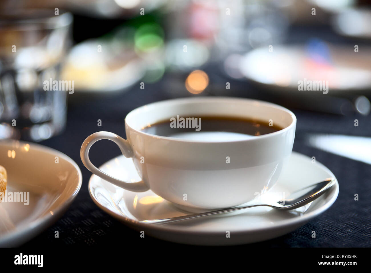 Cup of americano coffee, shallow focus Stock Photo - Alamy