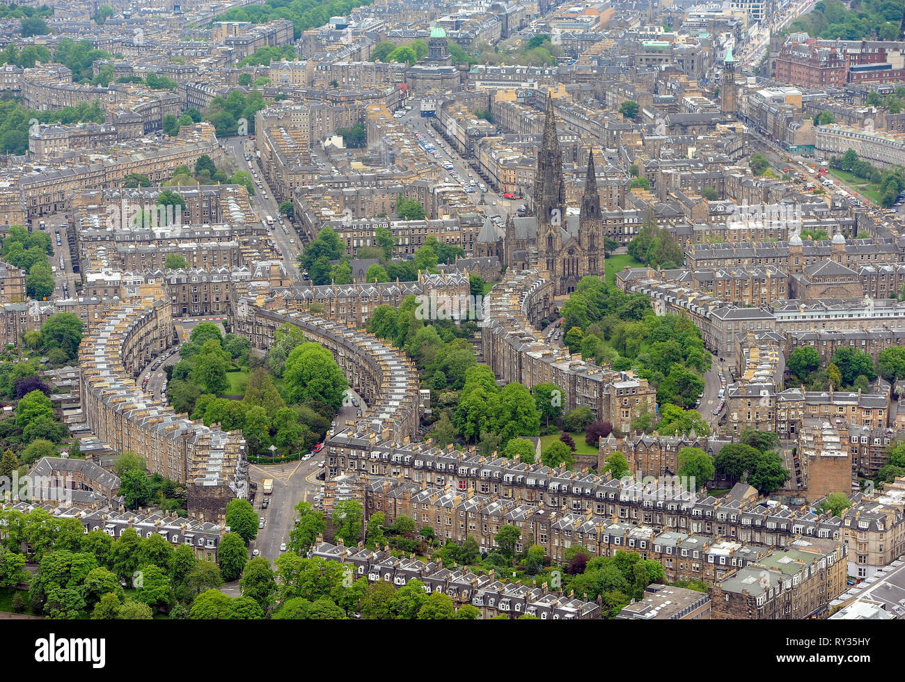 Edinburgh New Town Aerial High Resolution Stock Photography and Images ...