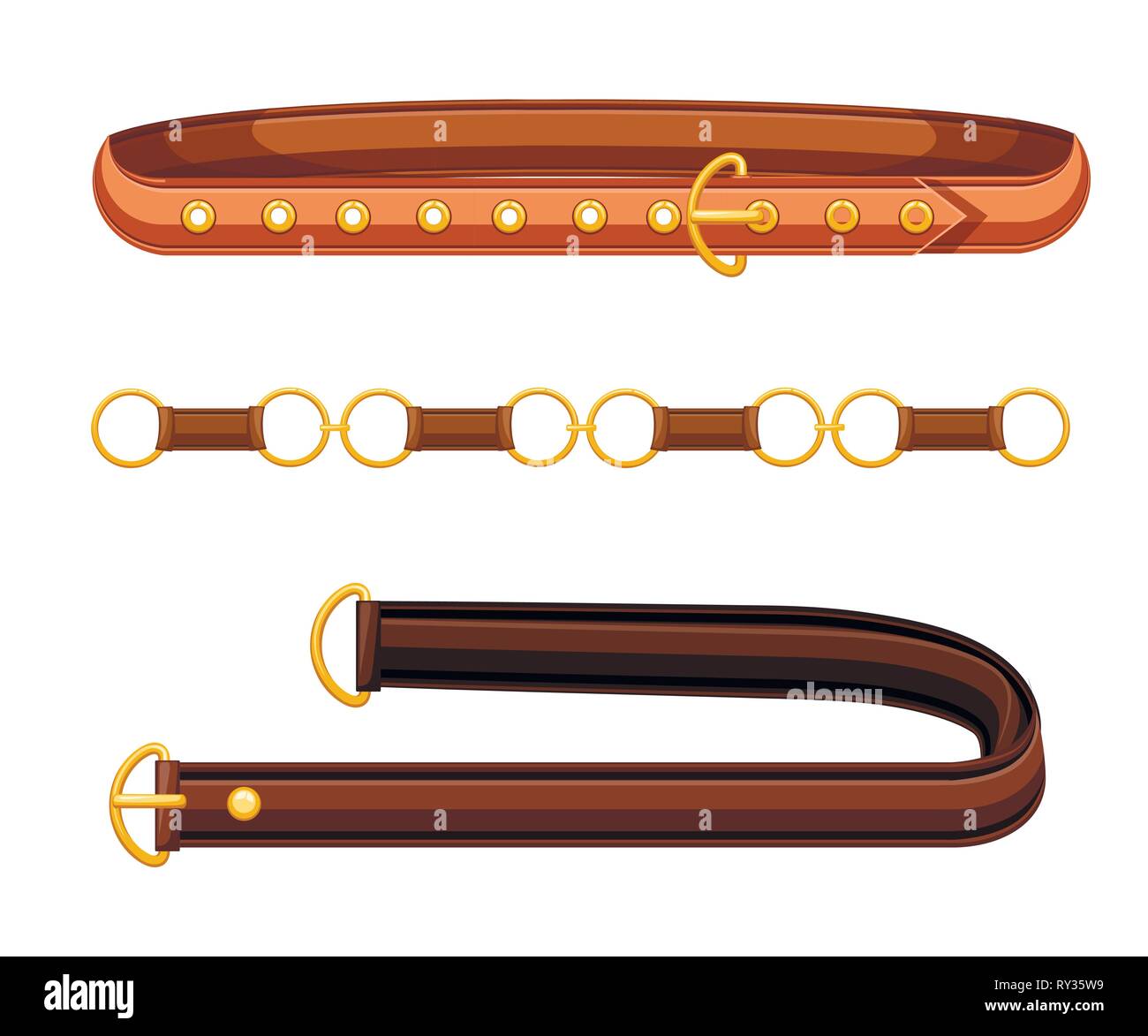 Leather belt border hi-res stock photography and images - Alamy