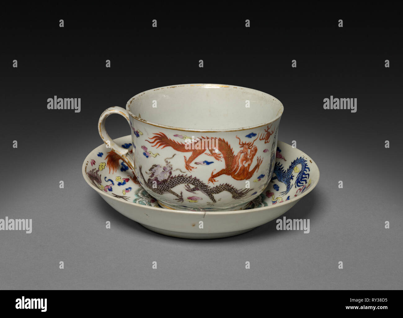 Cup and Saucer, c. 1750. China, Chinese Export, 18th century, Period of ...