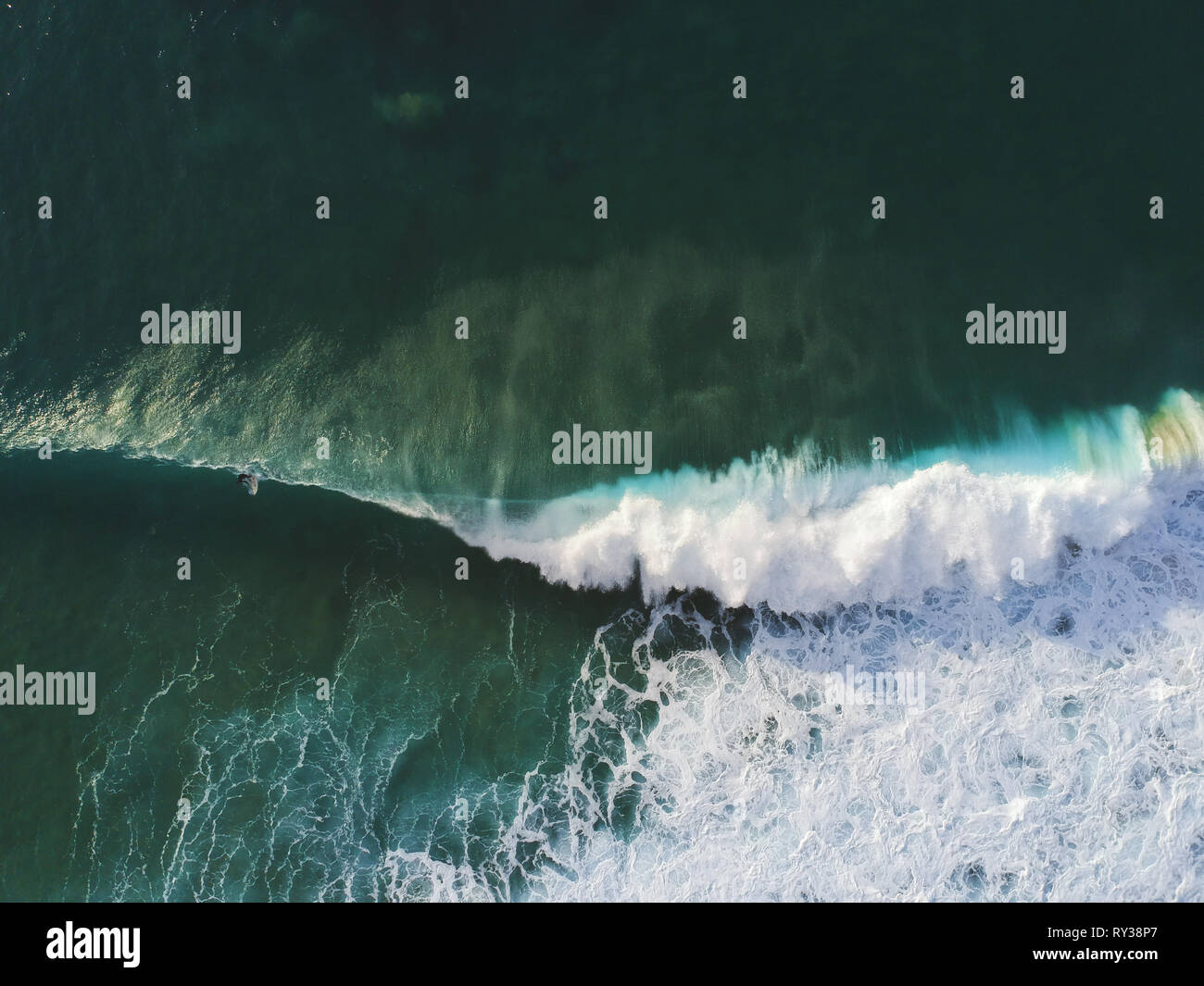 Aerial view from a surfer in a Surf Spot. Drone photo Stock Photo - Alamy