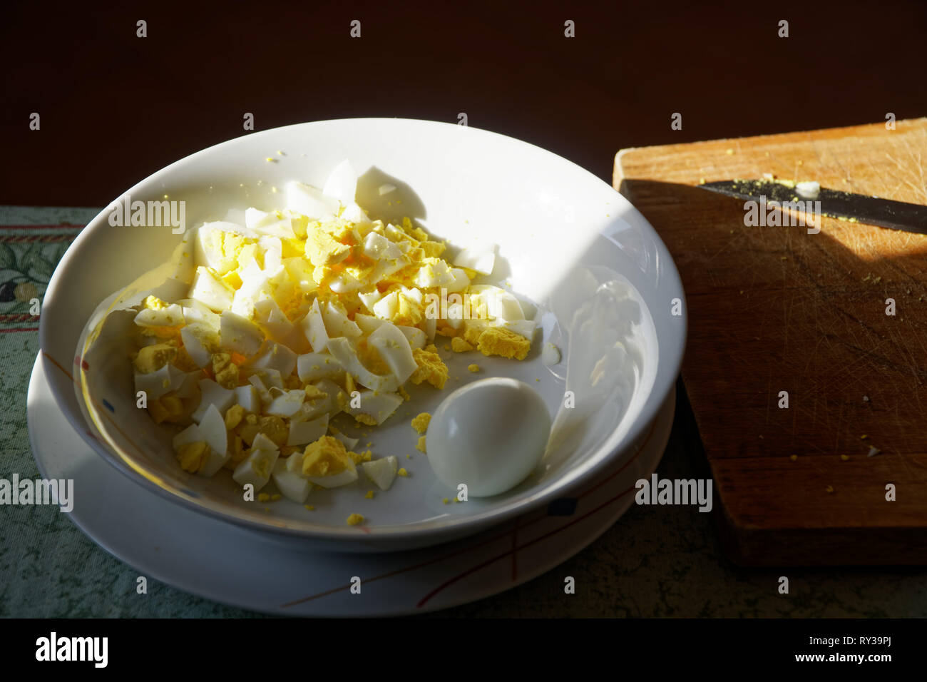 Finely cut egg hi-res stock photography and images - Alamy