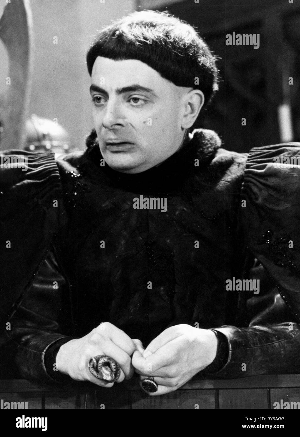 Black adder rowan atkinson Black and White Stock Photos & Images - Alamy