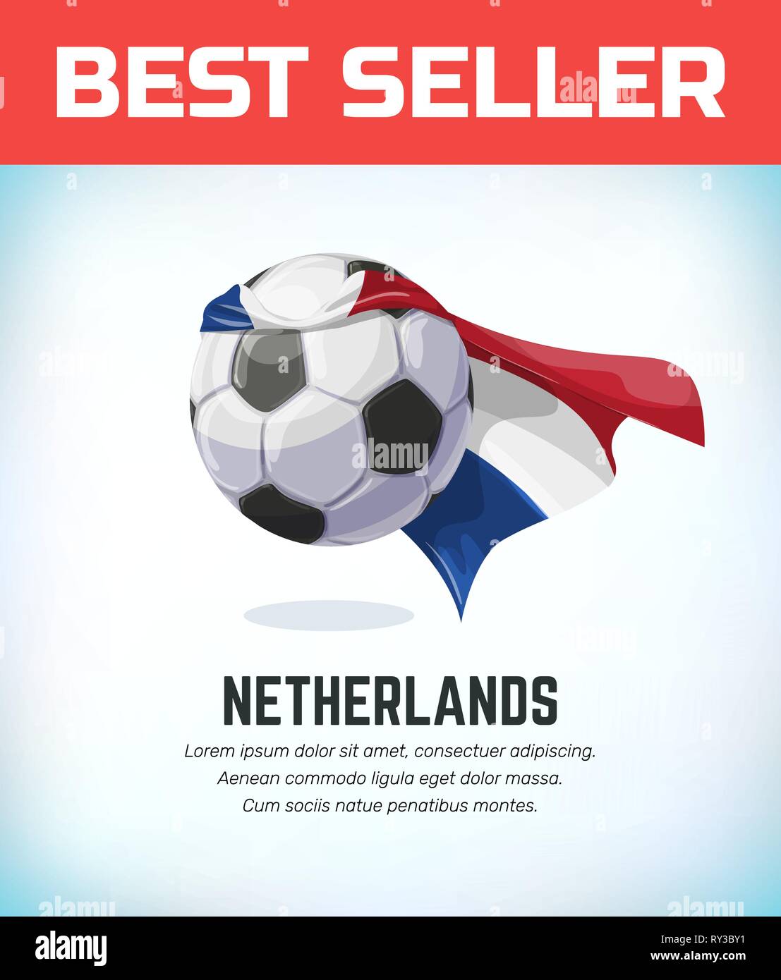 Netherlands football or soccer ball. Football national team. Vector ...