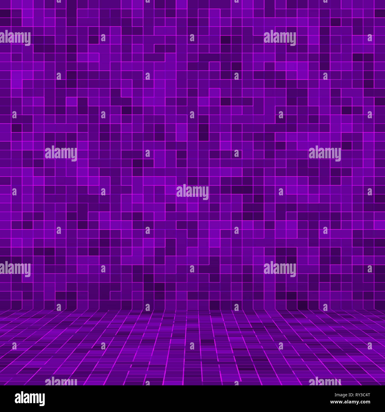 Bright purple square mosaic for textural background Stock Photo - Alamy