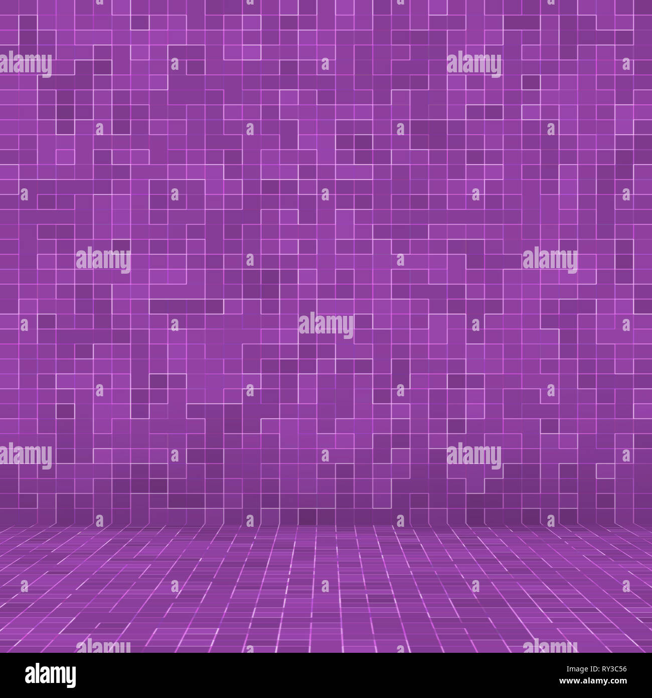 Bright purple square mosaic for textural background Stock Photo - Alamy