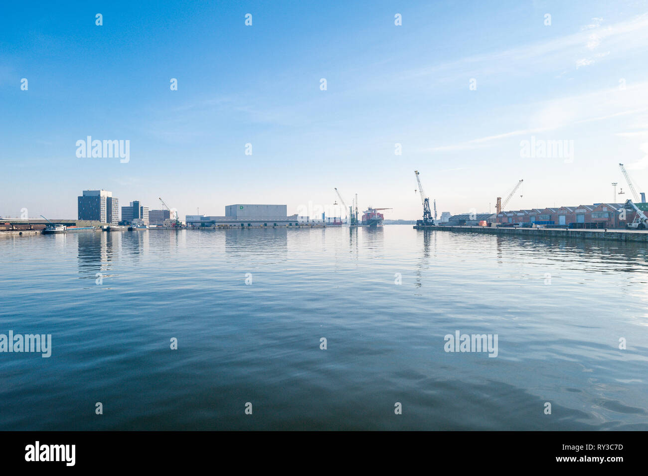 Belgium, Antwerp, Antwerp harbour Stock Photo - Alamy
