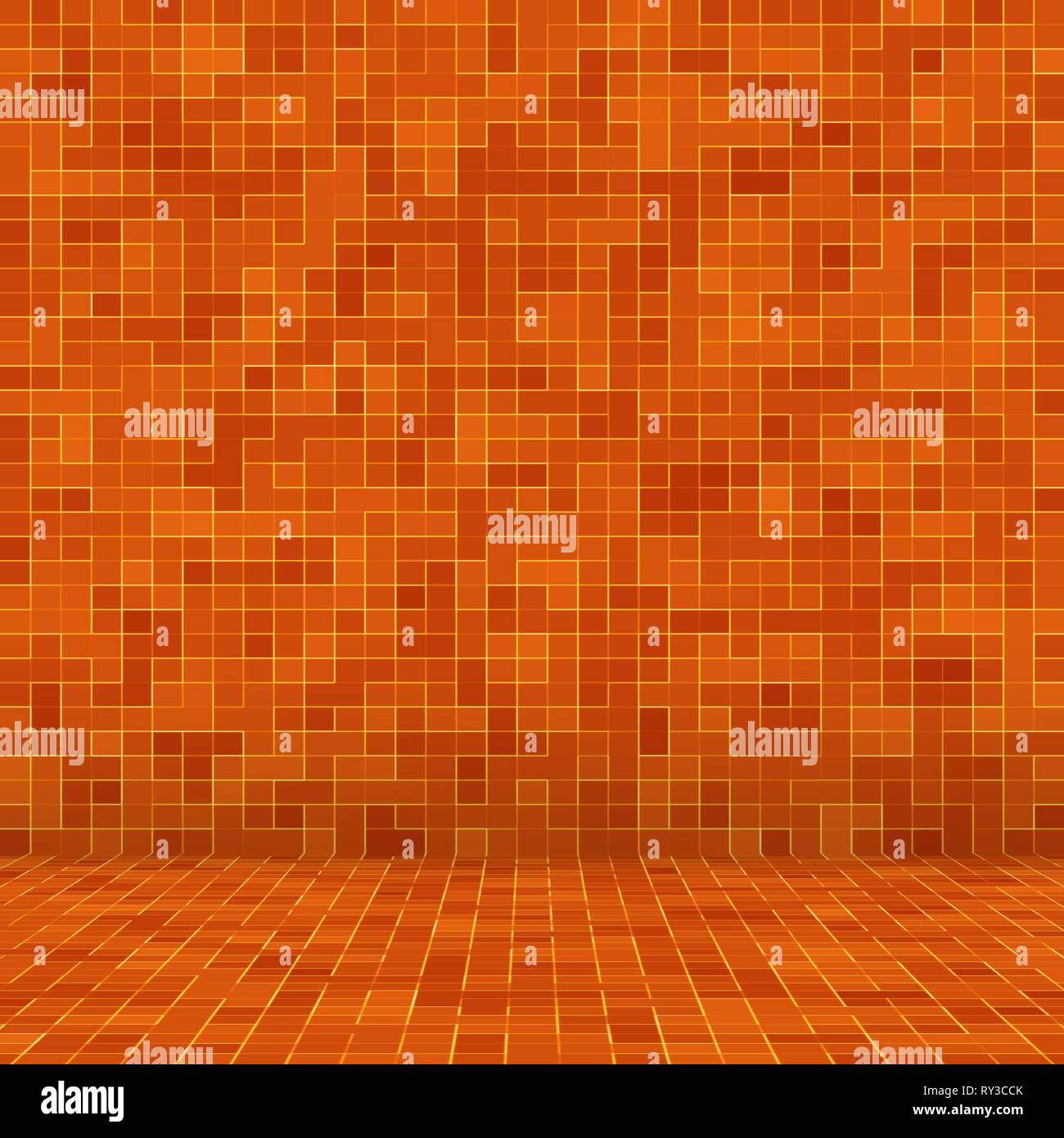 Red ceramic glass colorful tiles mosaic composition pattern background ...