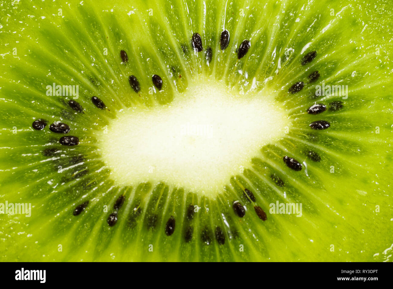 Green kiwi fruit close hi-res stock photography and images - Alamy