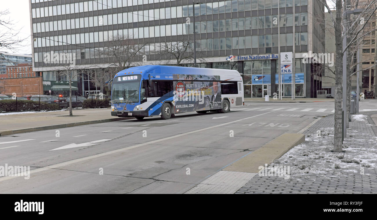 Cleveland ohio public bus hi-res stock photography and images - Alamy