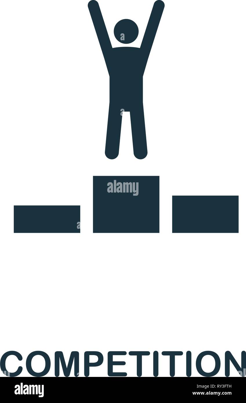 Competition icon. Creative element design from risk management icons ...