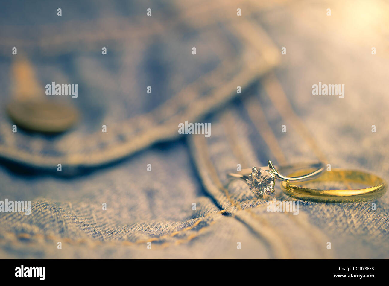Fake gold ring hi-res stock photography and images - Alamy