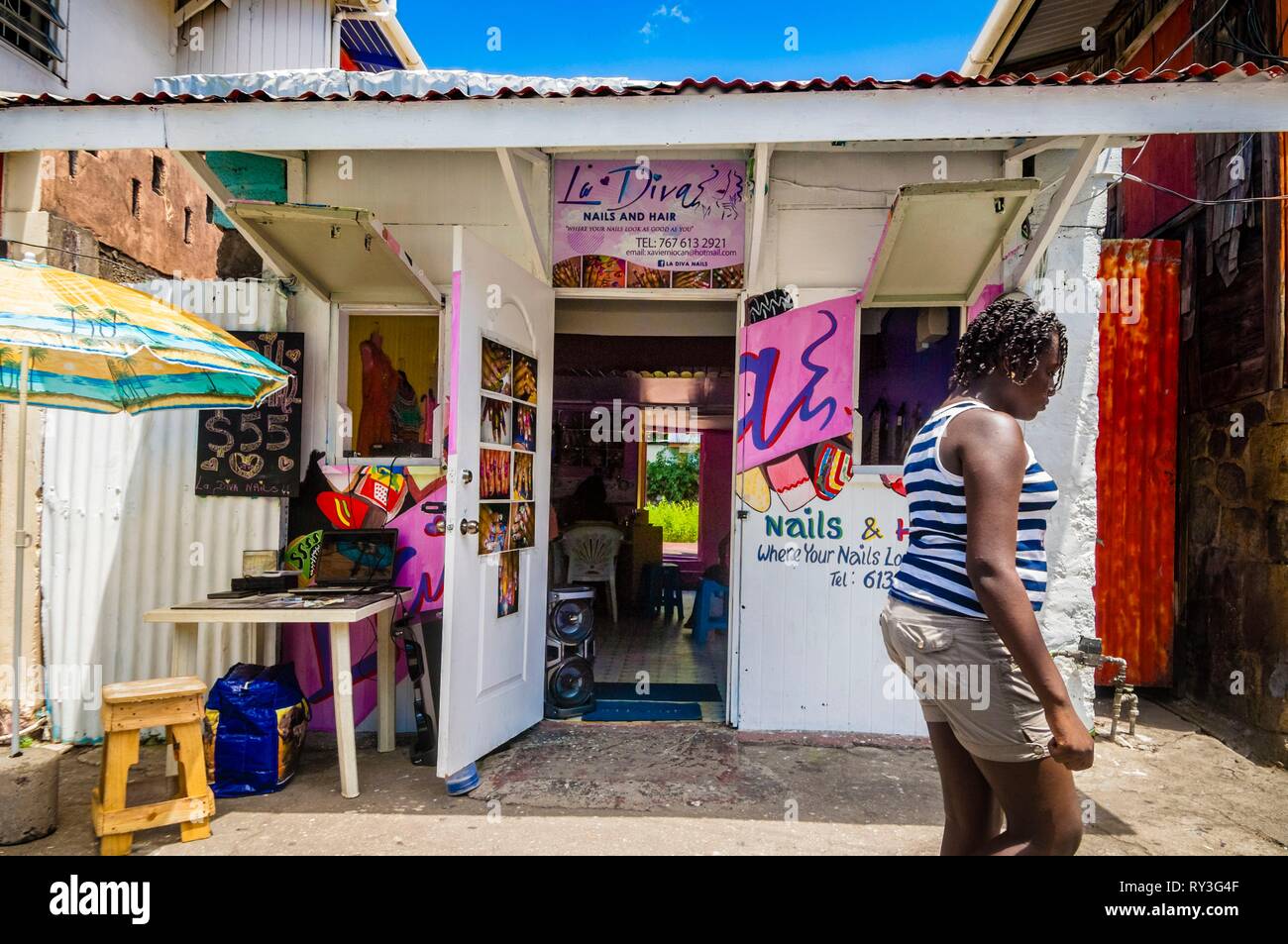 Roseau the capital of dominica hi-res stock photography and images - Alamy