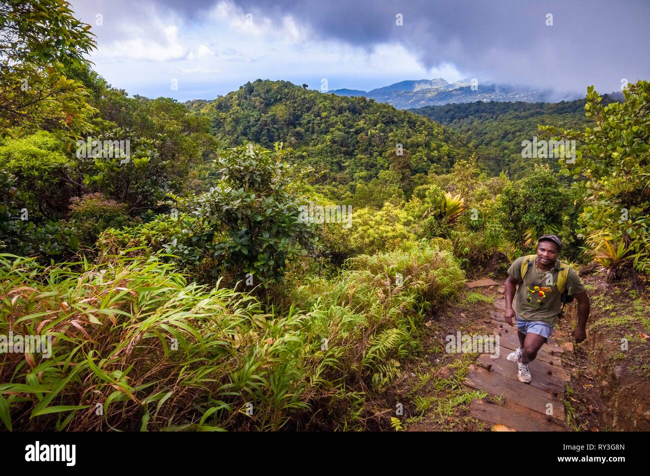 Pitons hiking hi-res stock photography and images - Alamy