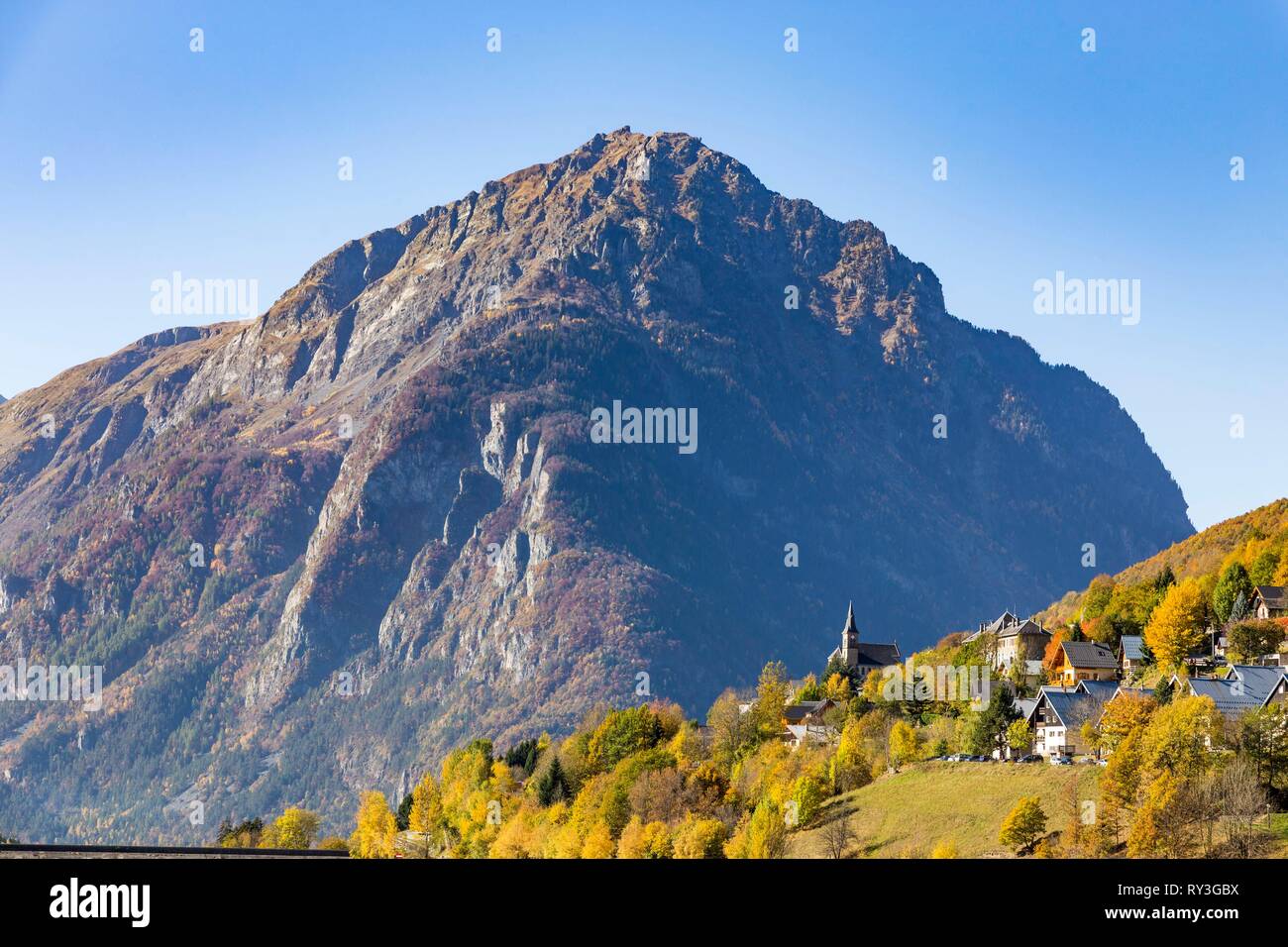 France, Is?re, village of Allemond above Lake Verney Stock Photo - Alamy