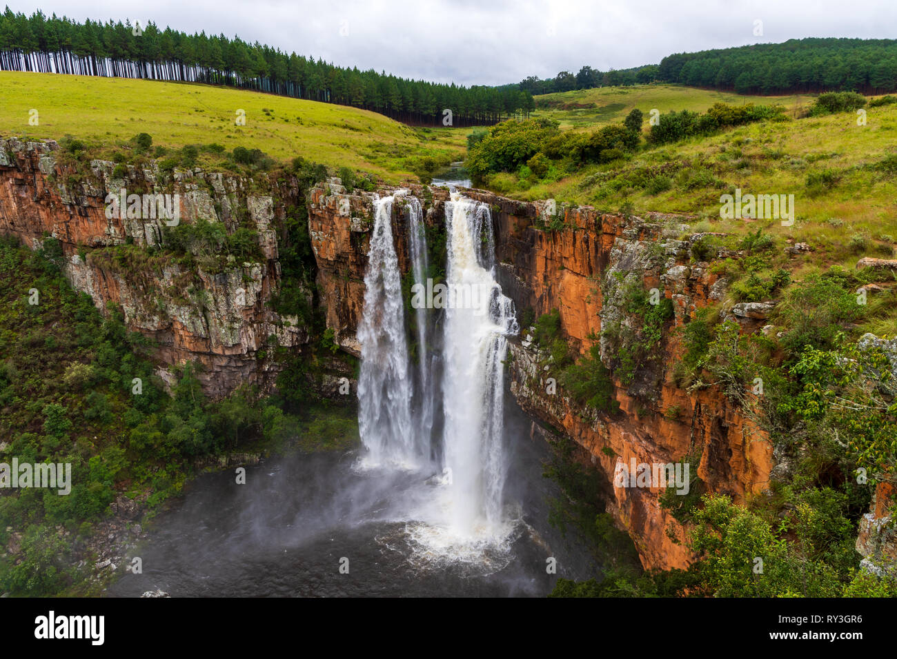 berlin falls on the panoramic route in south africa Stock Photo - Alamy