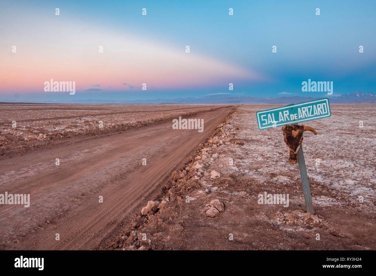 Argentina, Salta province, Puna desert, Tolar Grande, Salar de Arizaro ...