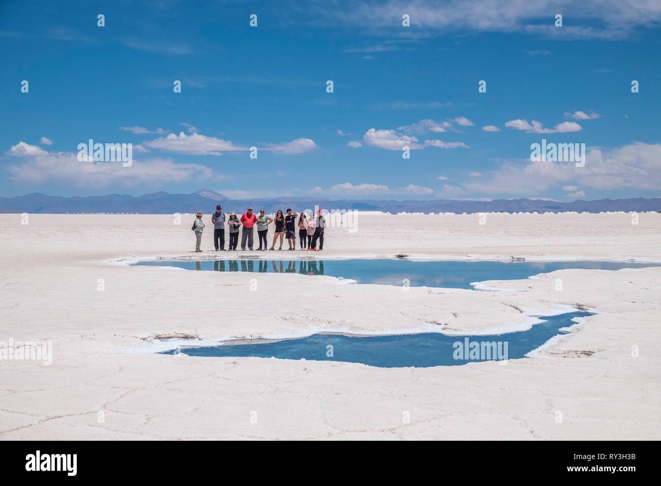 Argentina, Salta province, Puna desert, San Antonio de Los Cobres, Salt ...