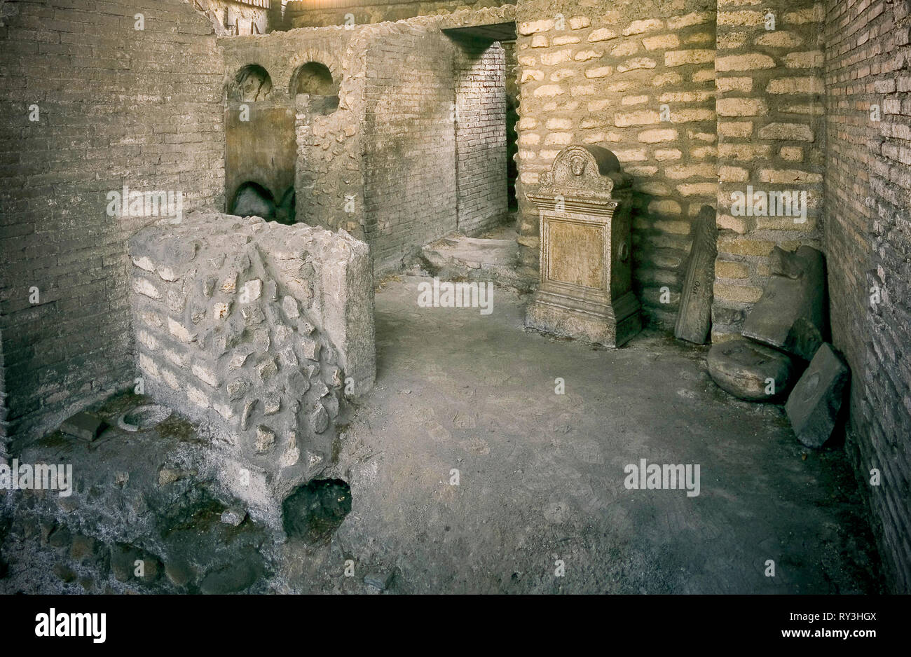 Italy, Lazio, Rome, Roman archeology - Rome Underground - Ostiense ...