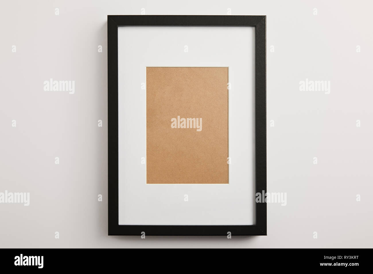 black decorative frame on white background Stock Photo - Alamy