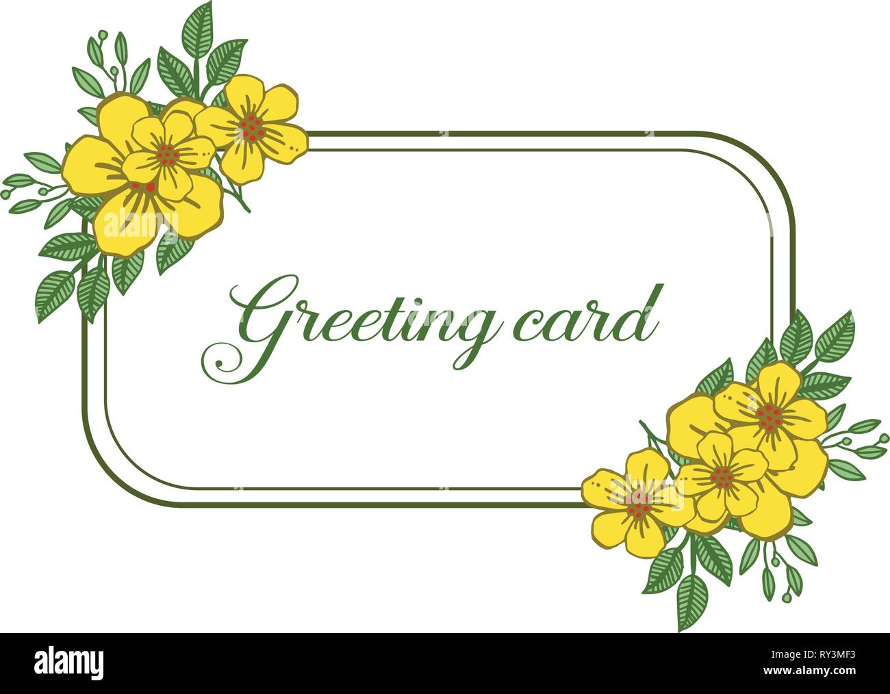 Vector illustration design artwork floral frame for template of ...