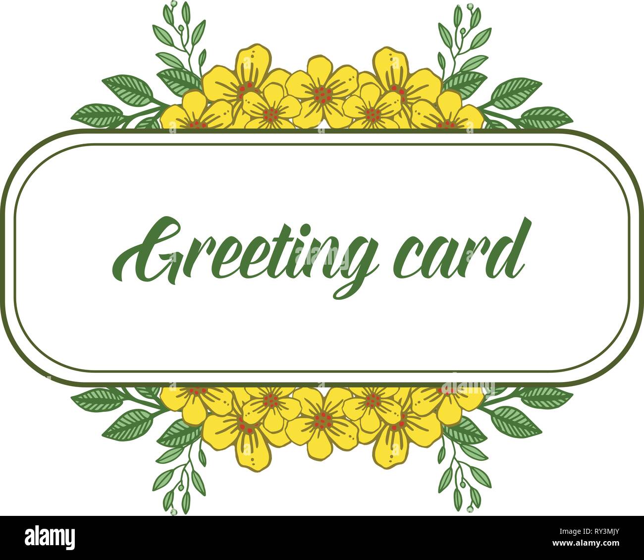 Vector illustration design artwork floral frame for template of ...