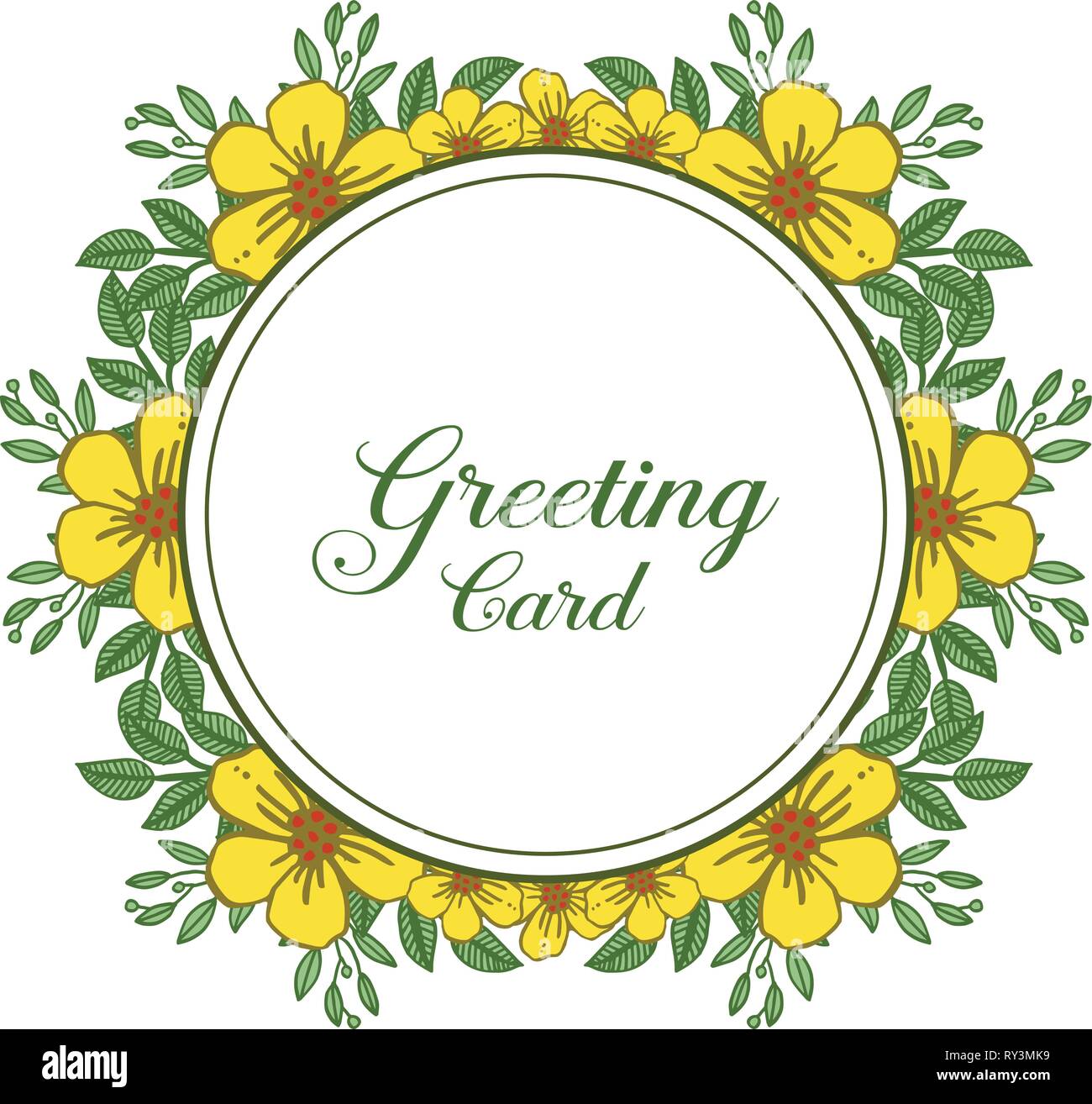 Vector illustration design artwork floral frame for template of ...