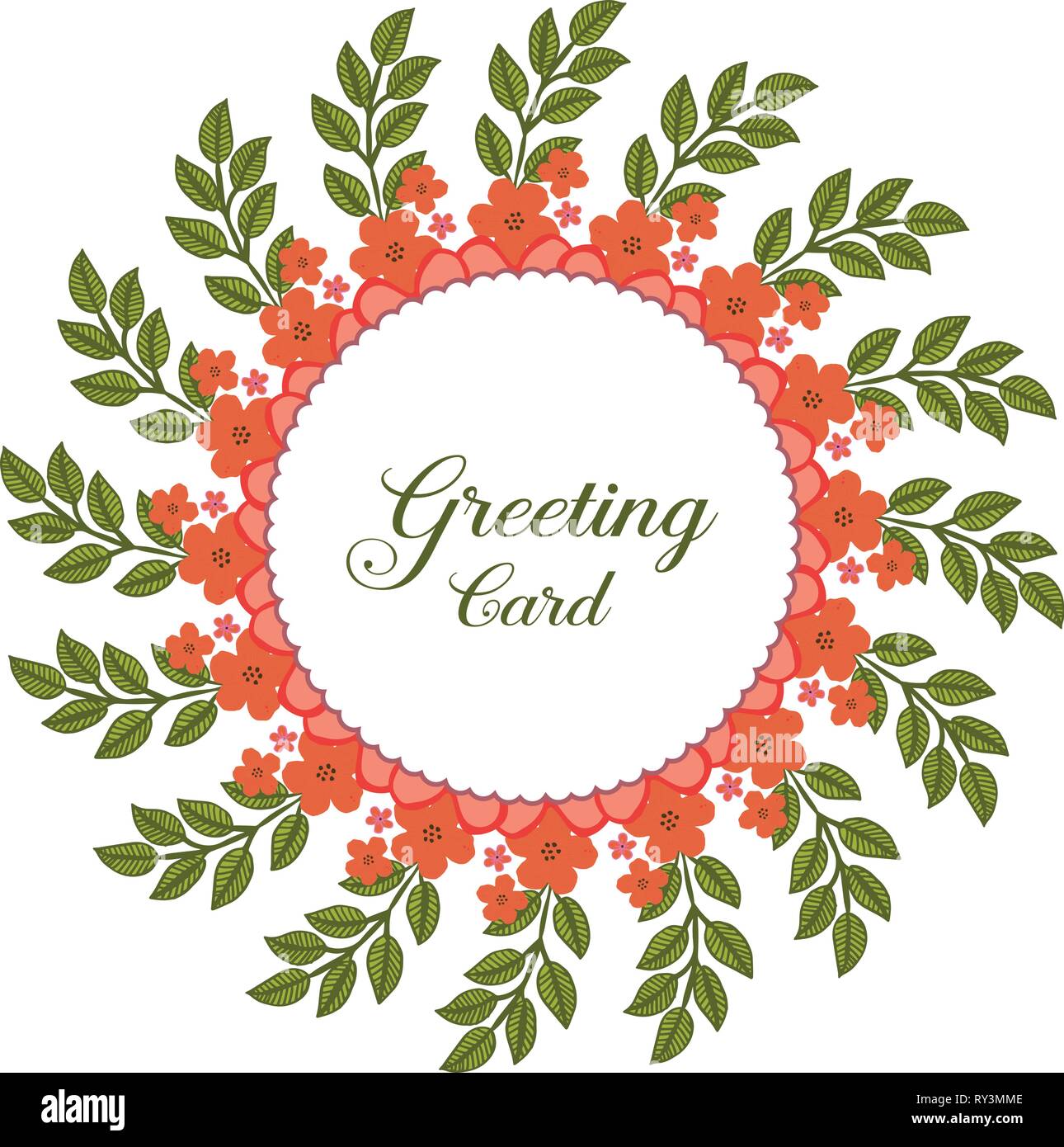 Vector illustration floral frames blooms for invitation of greeting ...