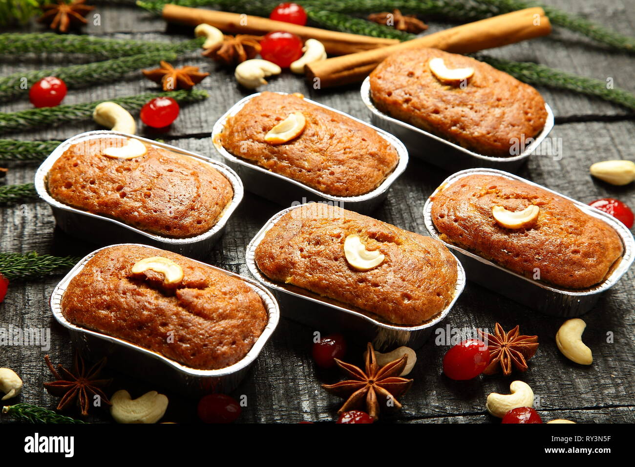 healthy brunch table- fresh baked small cakes Stock Photo - Alamy