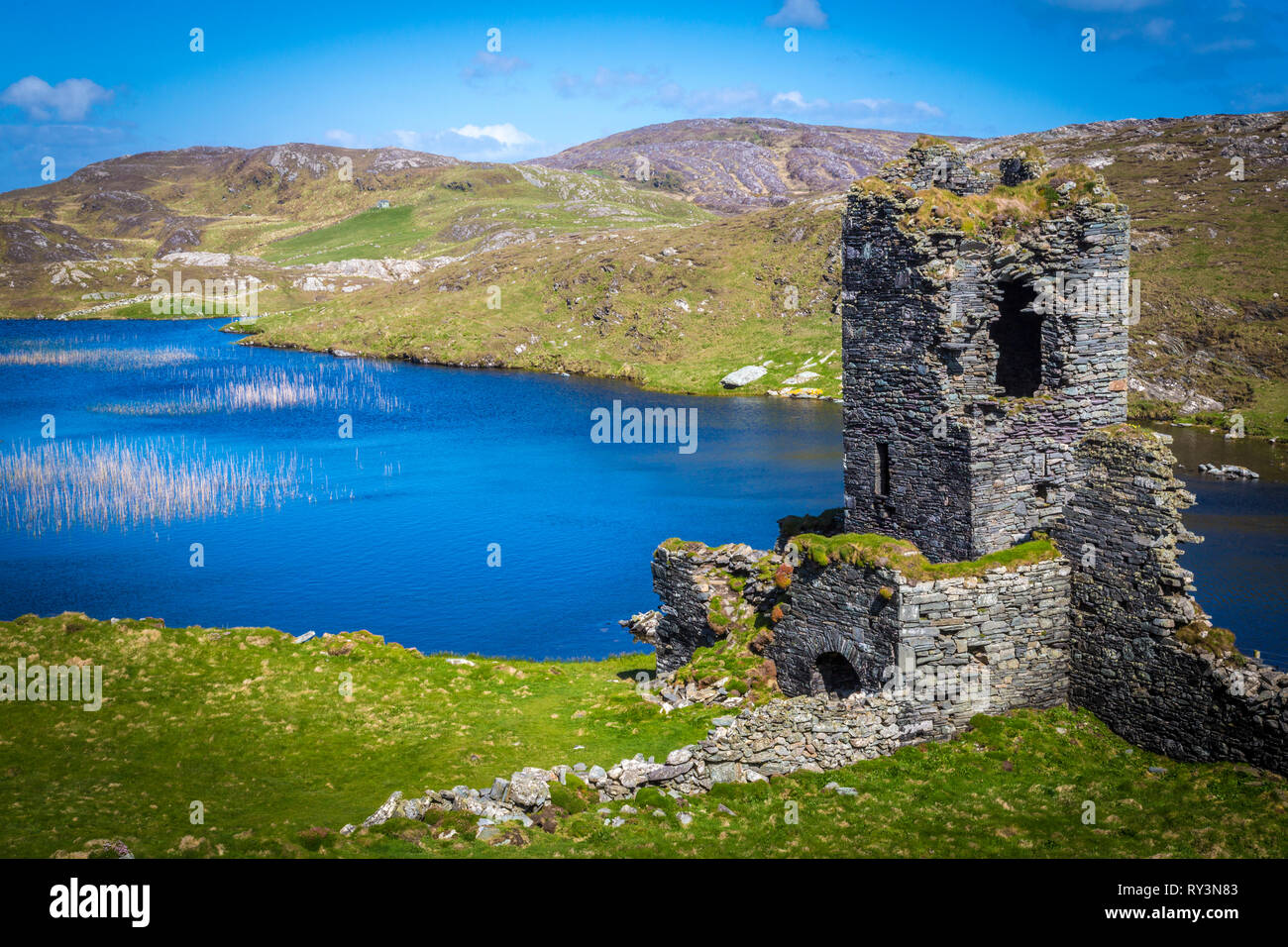 Three Castle Head Stock Photo - Alamy