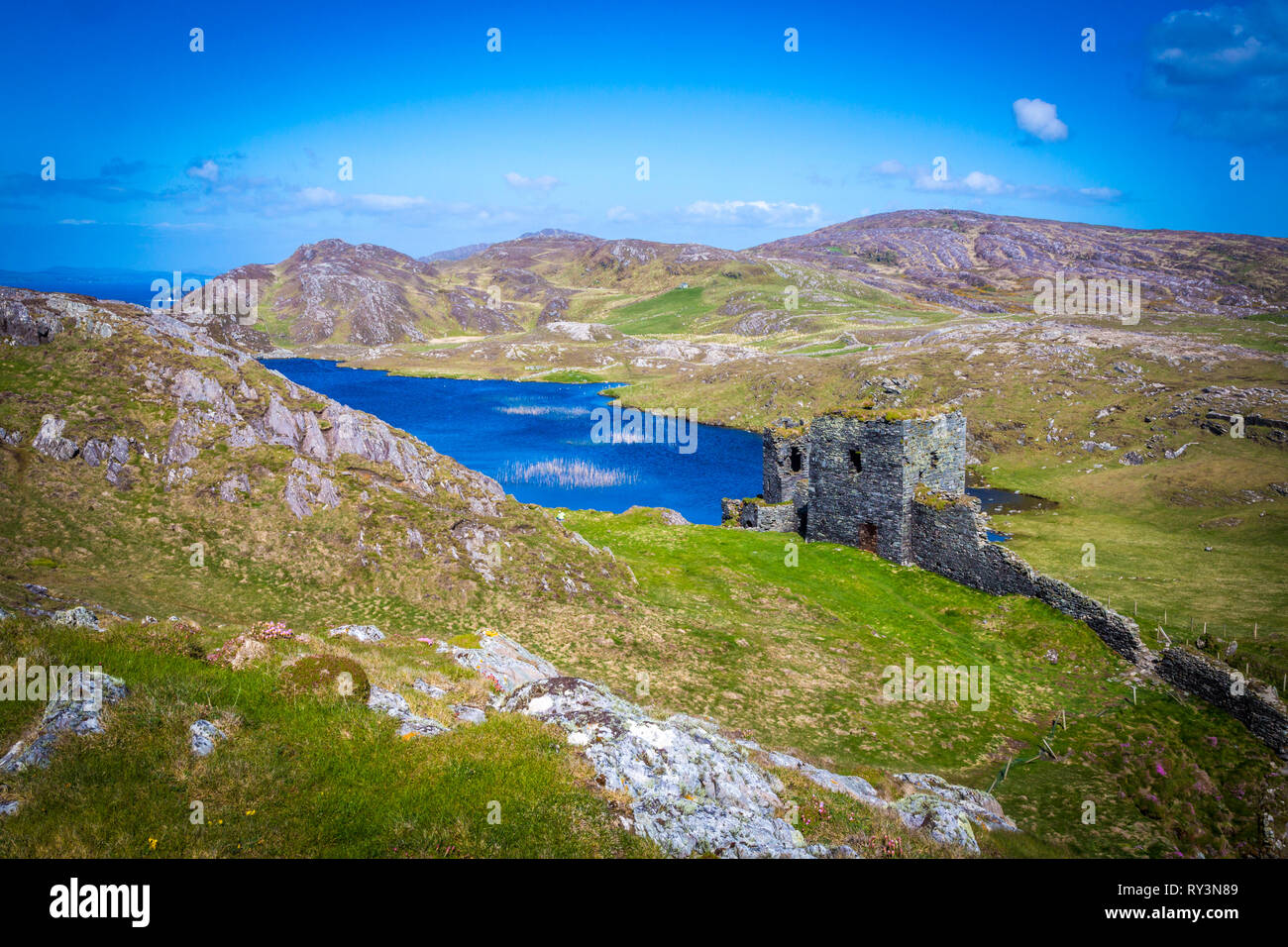Three Castle Head Stock Photo - Alamy