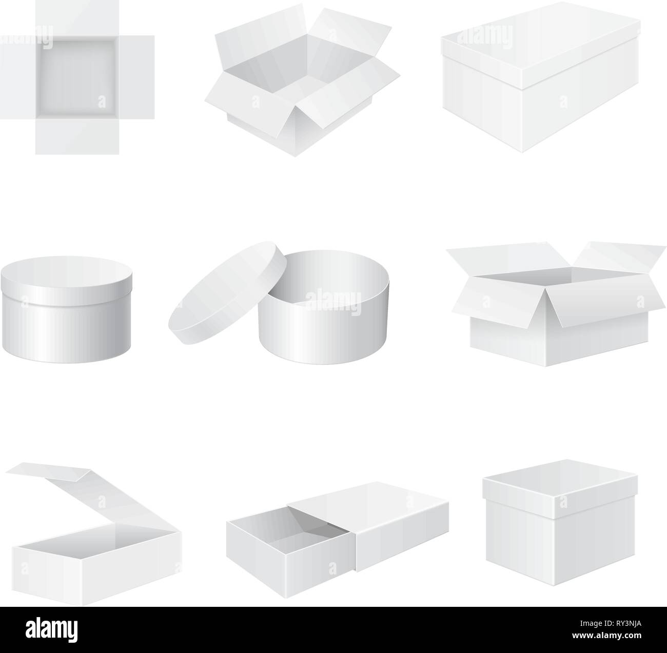 3d objects Stock Vector Images - Alamy