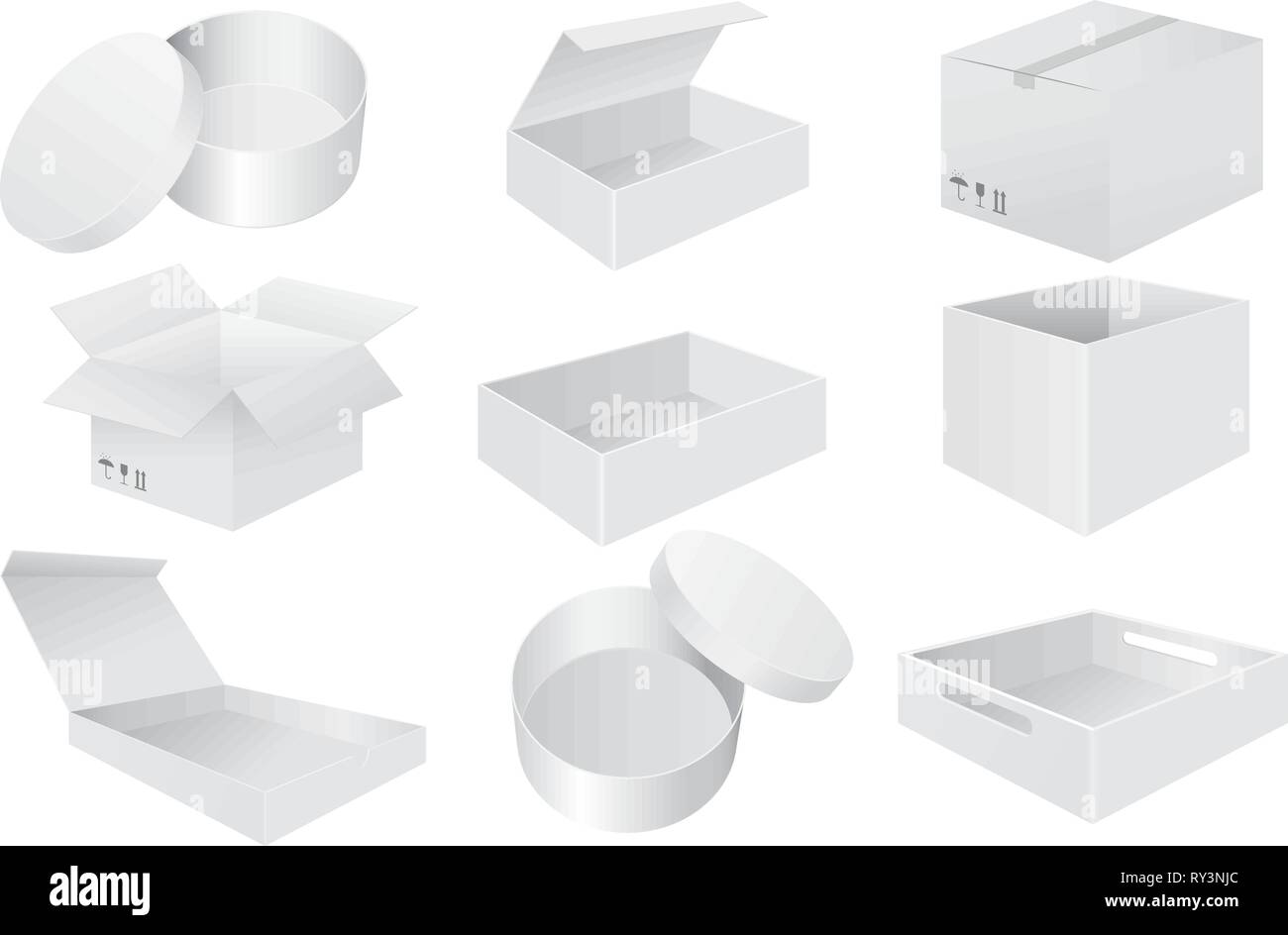 3d objects Stock Vector Images - Alamy