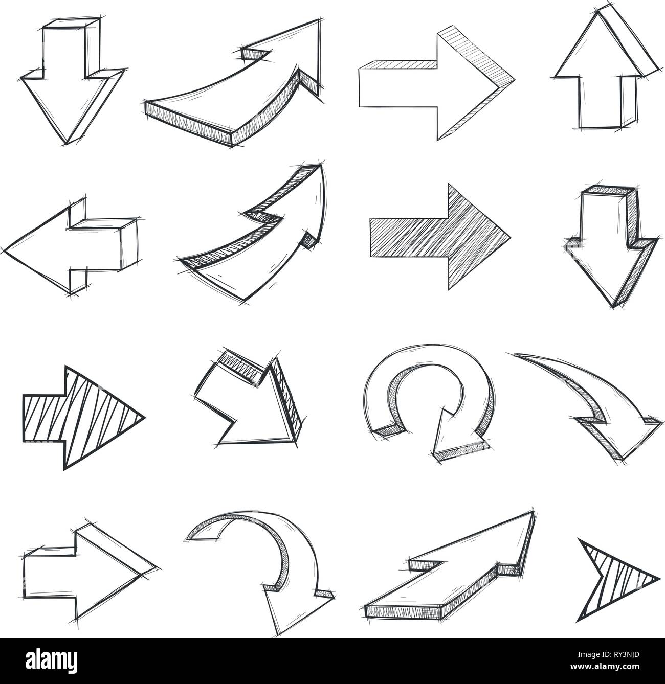 Sketch cursor Stock Vector Images - Alamy