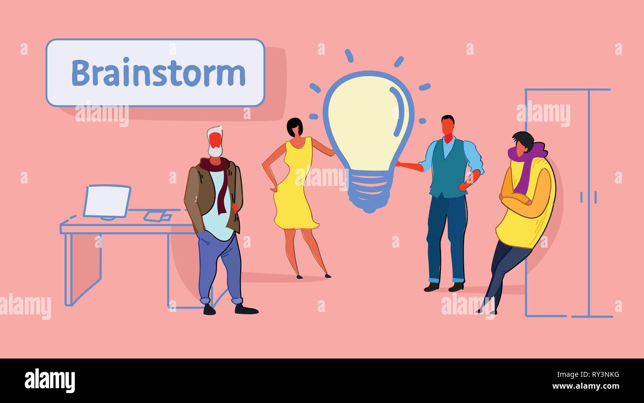 businesspeople group meeting brainstorming process business people team ...